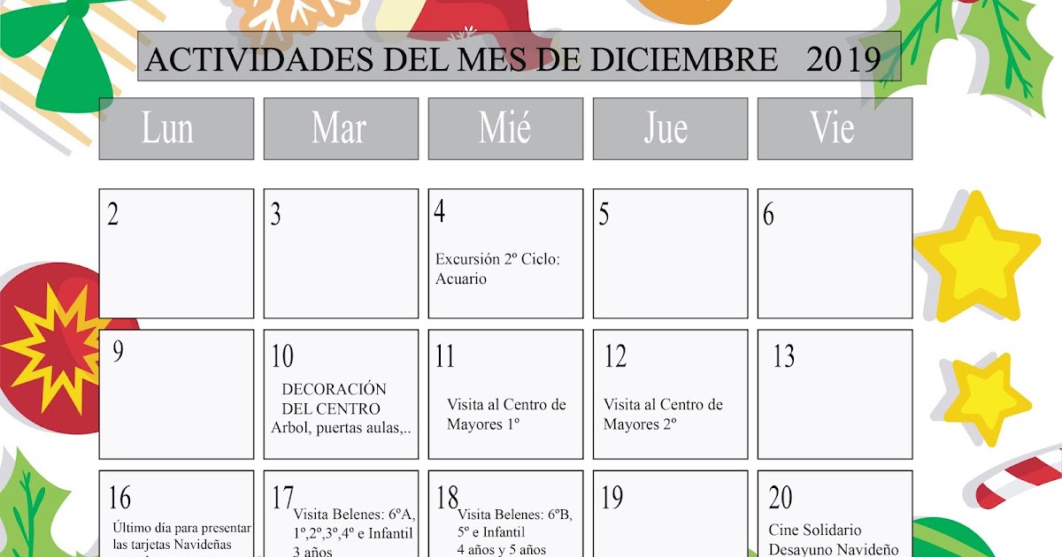 Biblioteca Maestro José Mª Martín : ACTIVIDADES MES DE DICIEMBRE