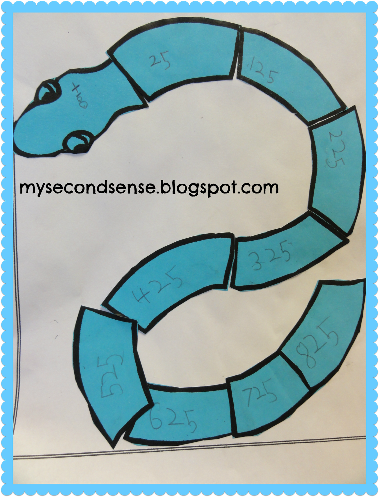 My Second Sense: Number Patterns and Snakes (freebie)