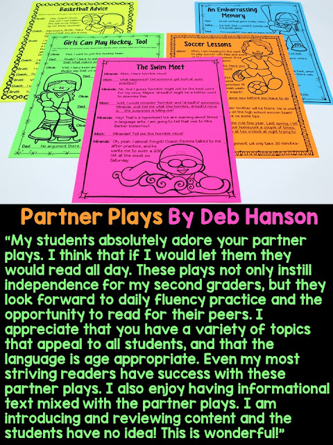 Improving Reading Fluency with Partner Plays | Crafting Connections