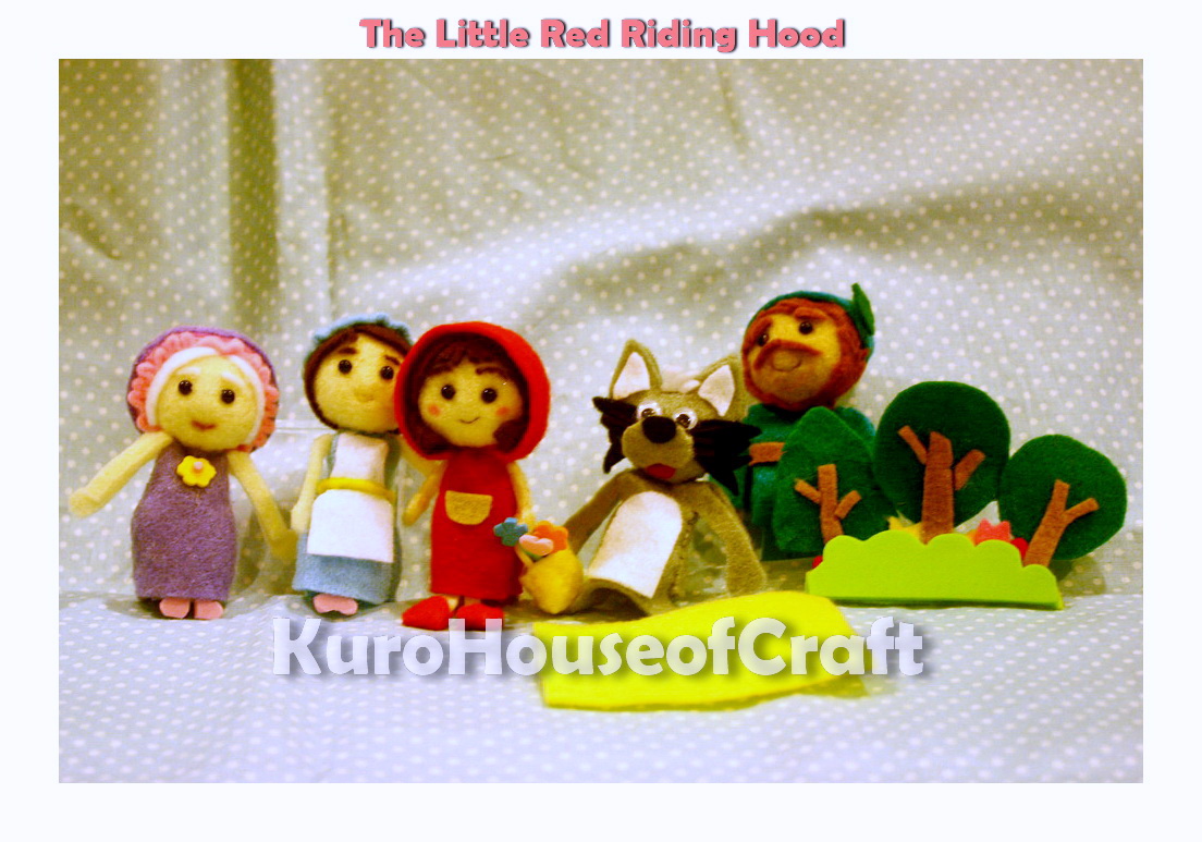KuroHouse of Craft: The Little Red Riding Hood - Finger Puppet