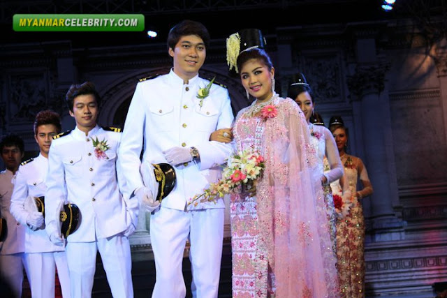 Designer Khin San Win & Pyae Soe Aung: Wedding Dress Show | Myanmar Celebrity Couple Photos!