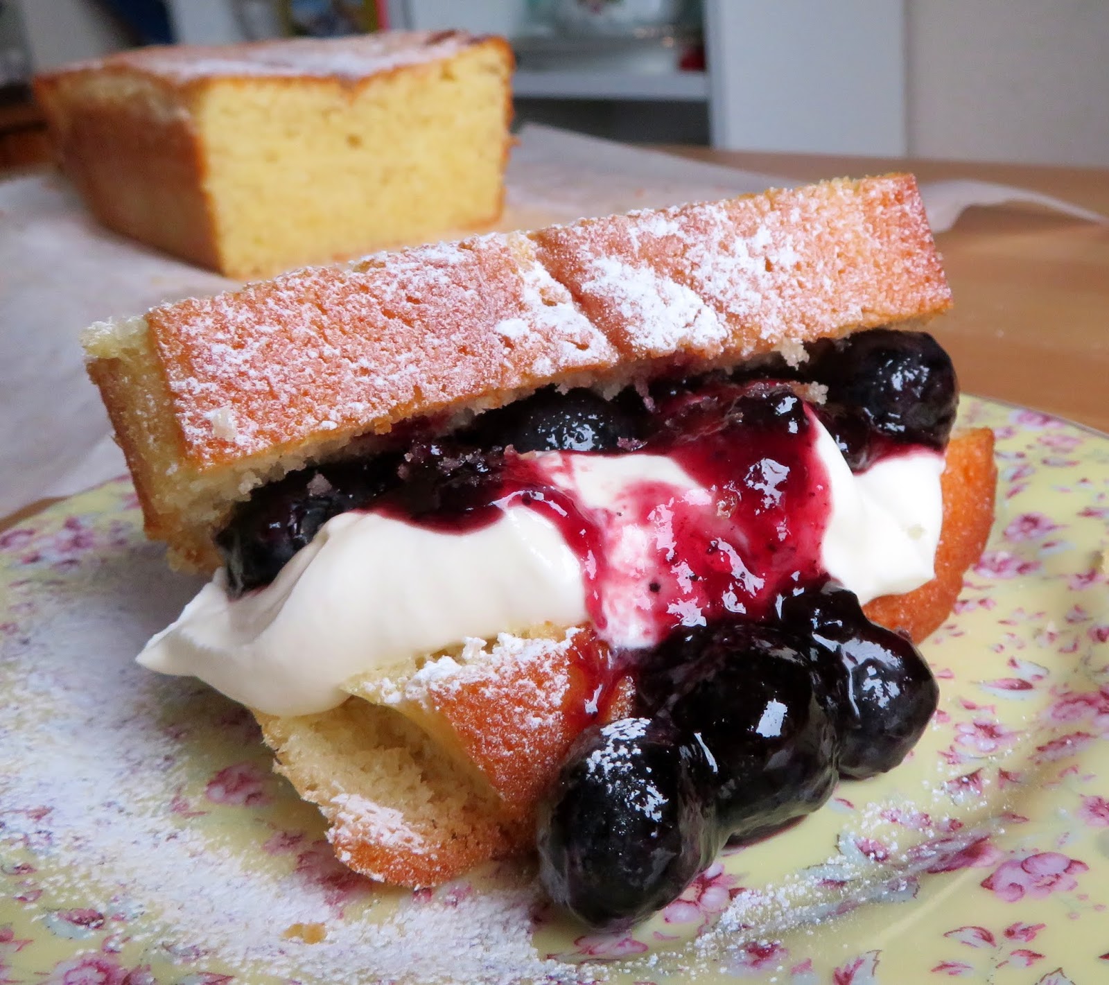Lemon Sandwiches with Blueberries & Cream | The English Kitchen