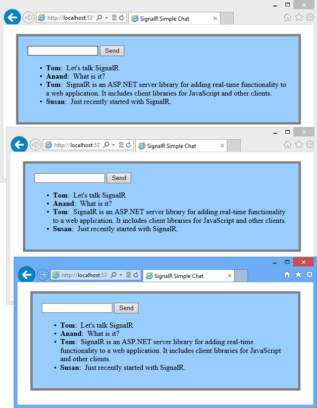 Signalr Chat: Signalr - step by step