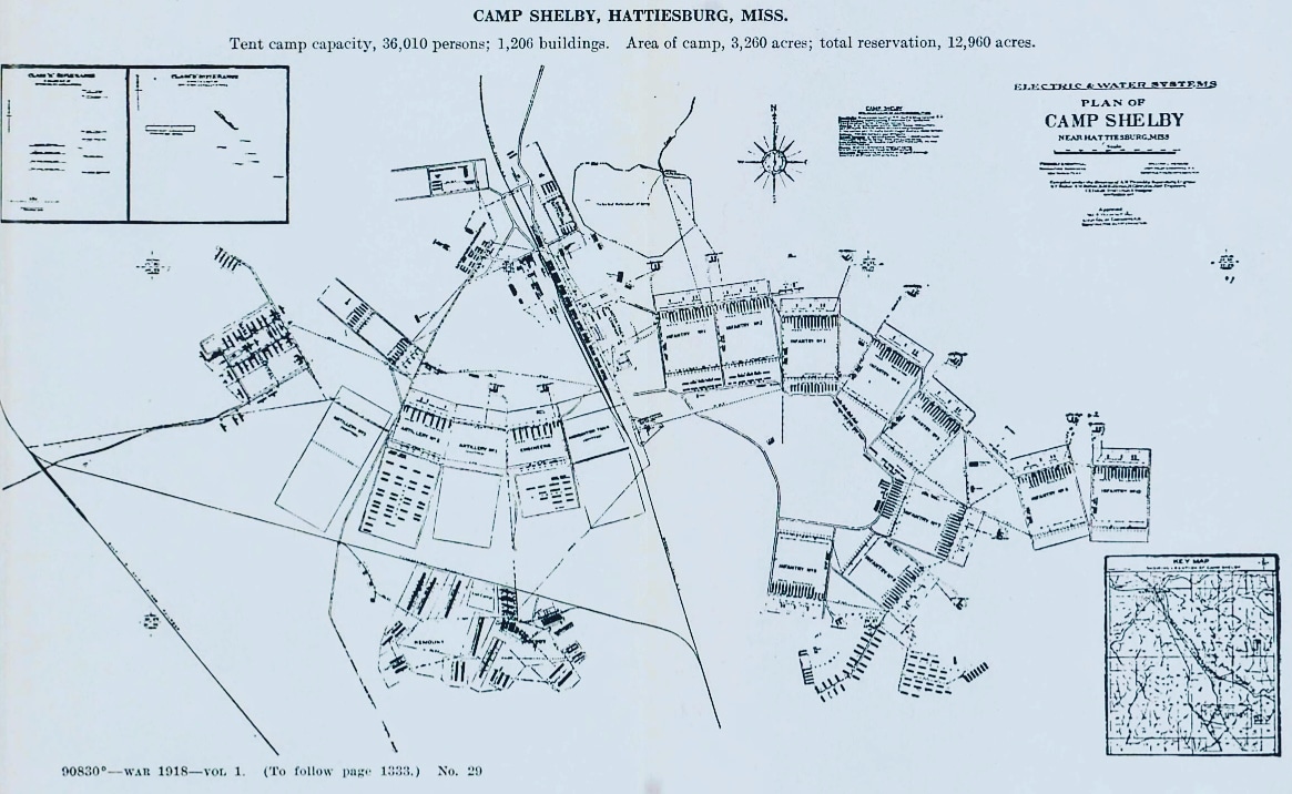 World War 1 Bases: Mississippi (Updated 11/15/18)
