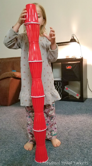 Preschool STEM: Cups & Craft Stick Castles | Preschool Powol Packets