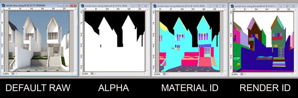 cara membuat material id dan render id dengan vray sketchup | GUDANG ...