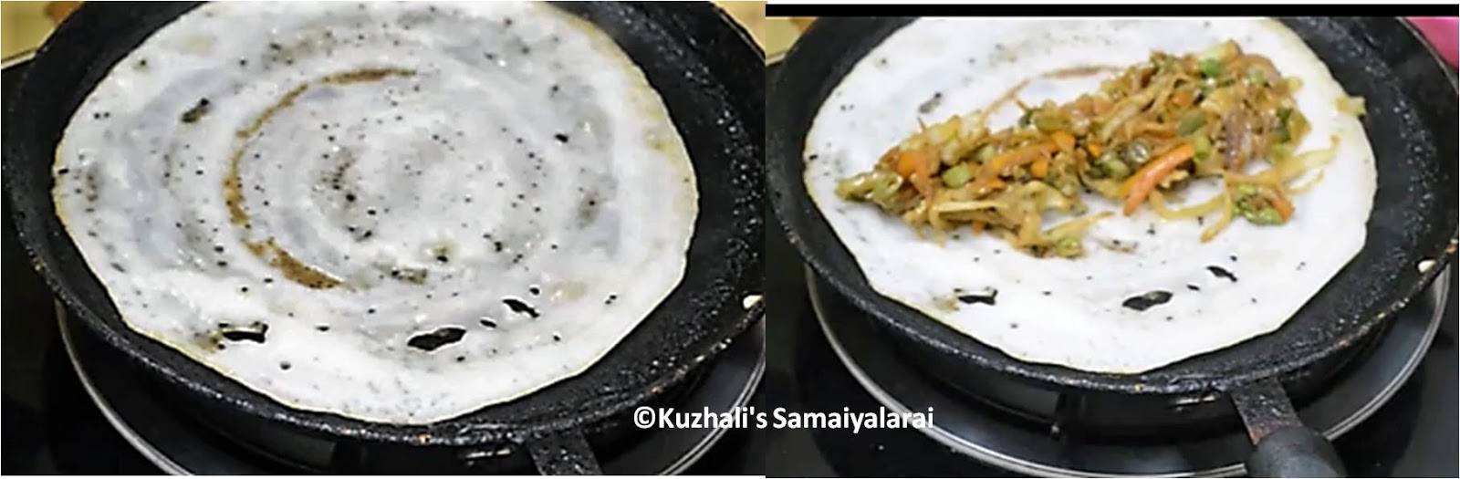 KUZHALI'S SAMAIYALARAI: VEGETABLE SPRING ROLL DHOSAI/DOSA - EASY DOSA ...
