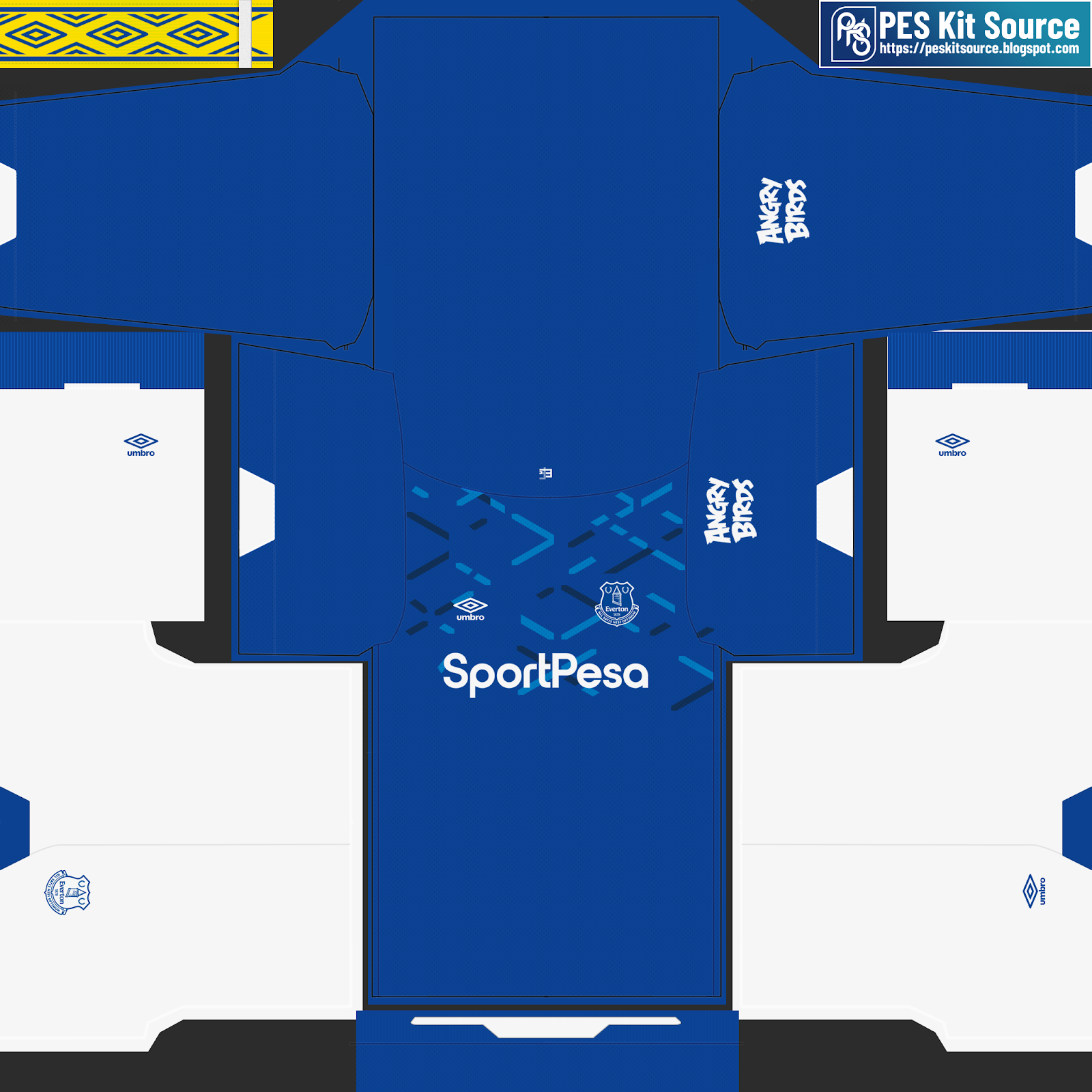 Everton FC 2019-20 Home, Away and Goalkeeper kits