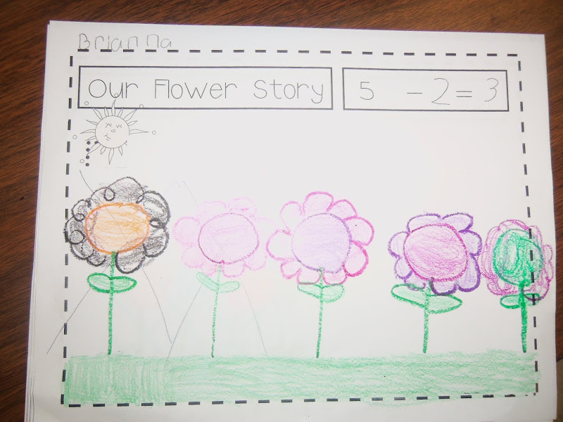 Mrs. Wood's Kindergarten Class: Flower Subtraction
