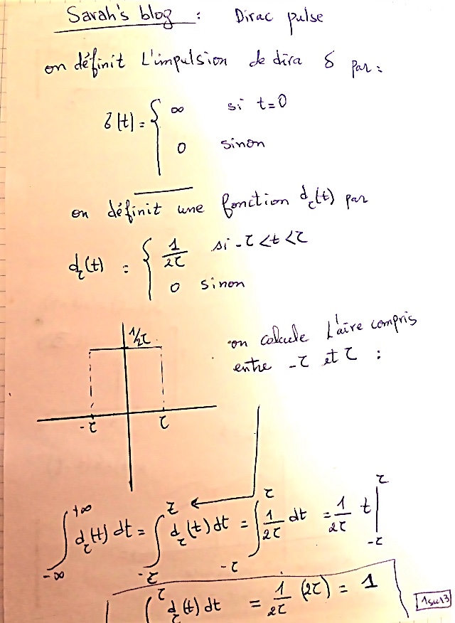 impulsion de Dirac / explication trés facile / dirac pulse - Get formed ...