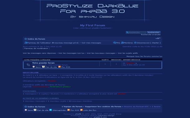 Free Dark Black Xbox Phpbb3 Style Theme
