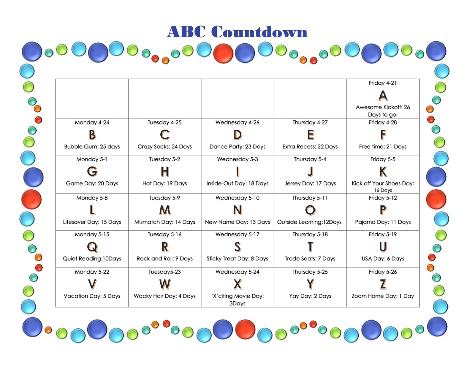 ABC days | Kelly's Korner | Bloglovin’
