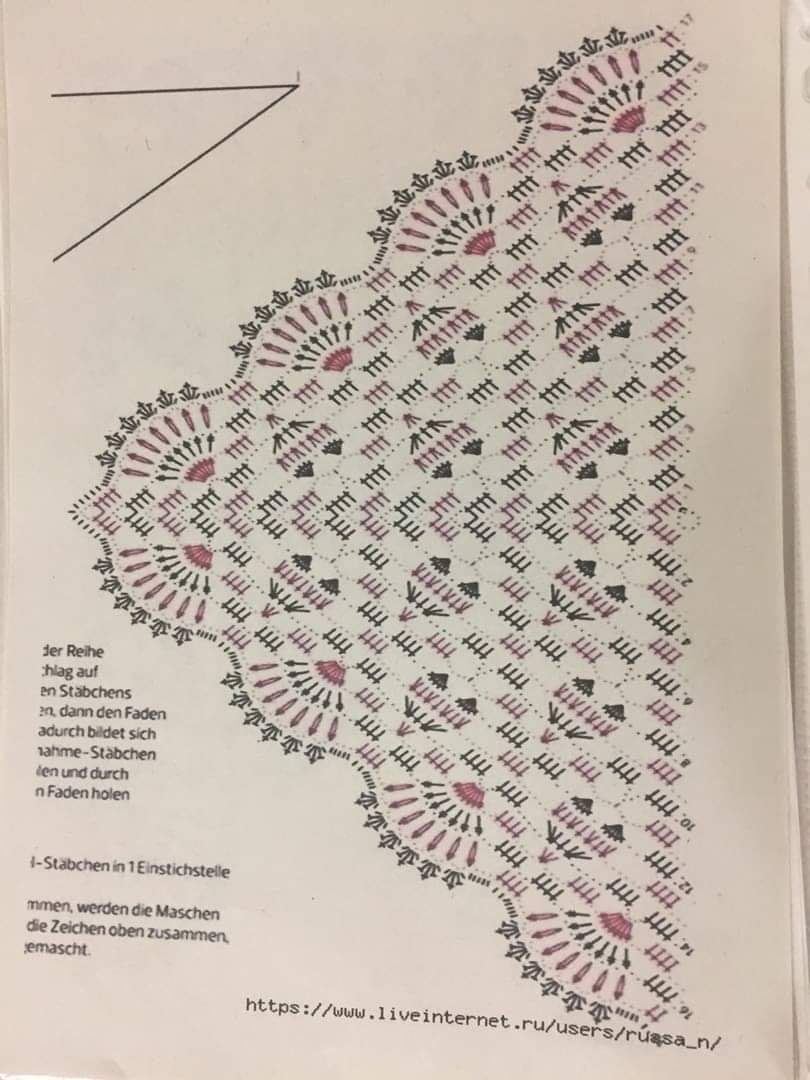 Crochet: Hearts. Shawl