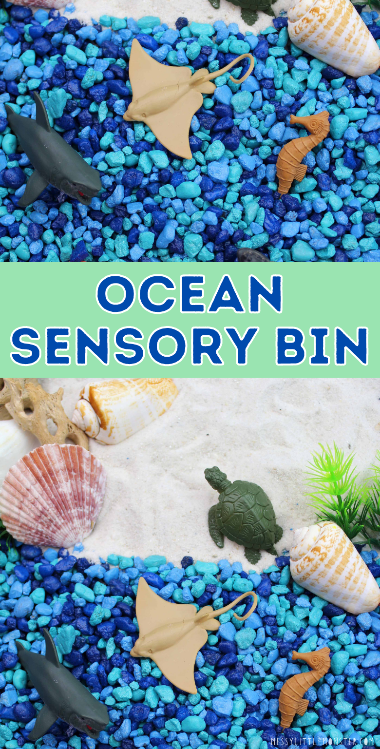 Ocean Sensory Bin - Messy Little Monster