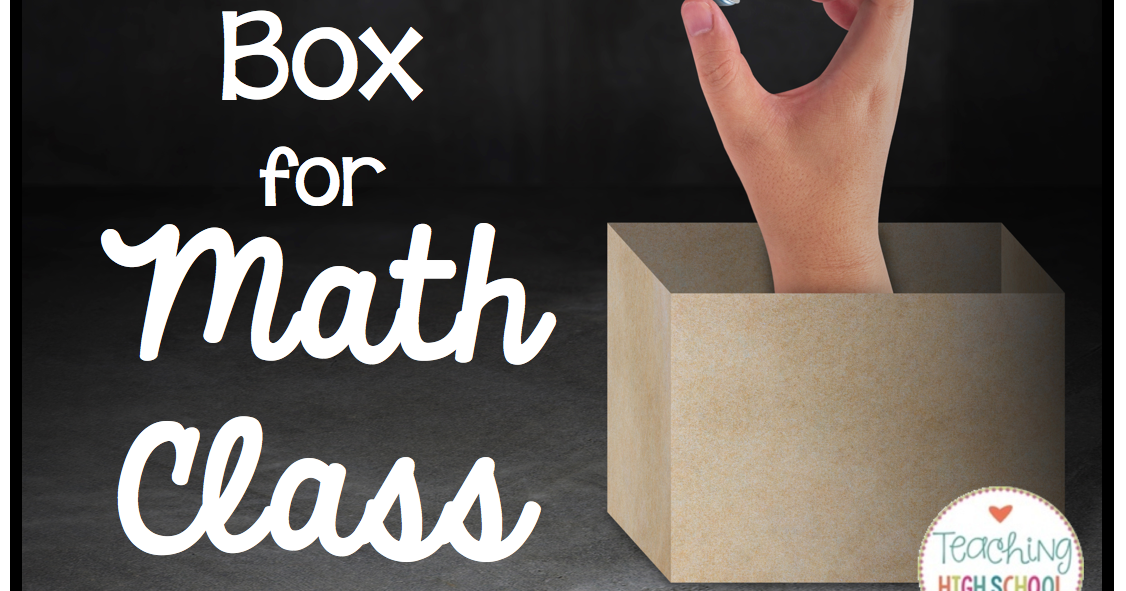 Making a Breakout Box {Escape Room} for Math Class | Teaching High ...