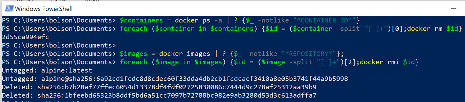 Rolling the Websphere: Using Docker as an Admin tool on Windows