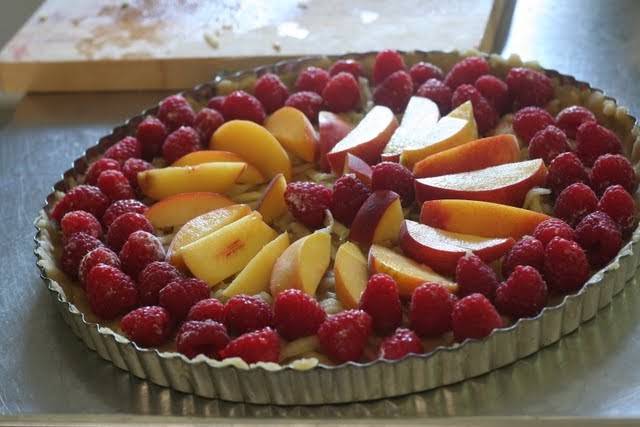 Raspberry Peach Tart ~ Healthy Eating for Ordinary People
