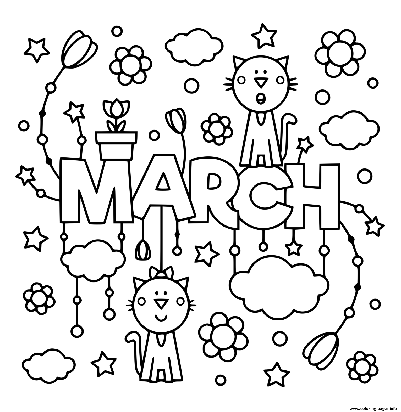 Coloring Pages For March ~ Coloring Pages