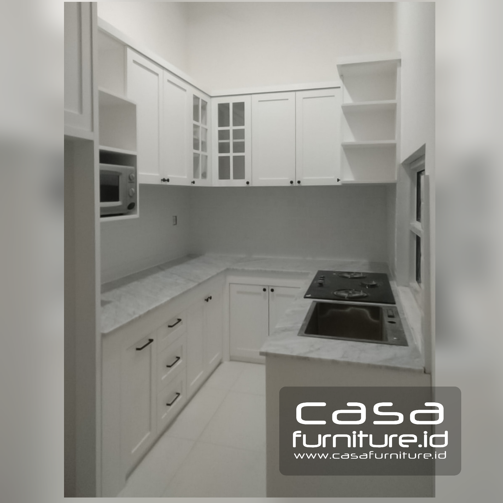 Kitchen set putih - Furniture minimalis tangerang Kitchen set, Lemari ...