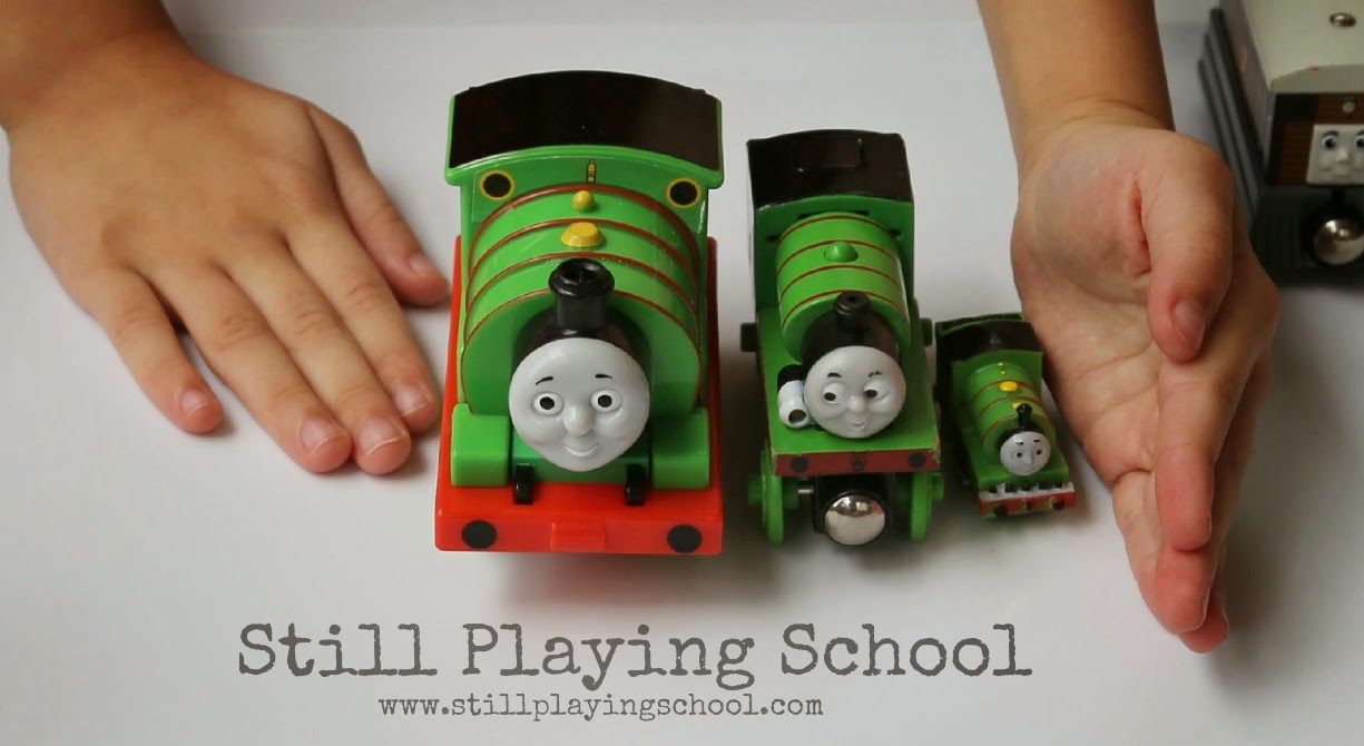 Matching, Sorting, and Comparing Size with Trains | Still Playing School