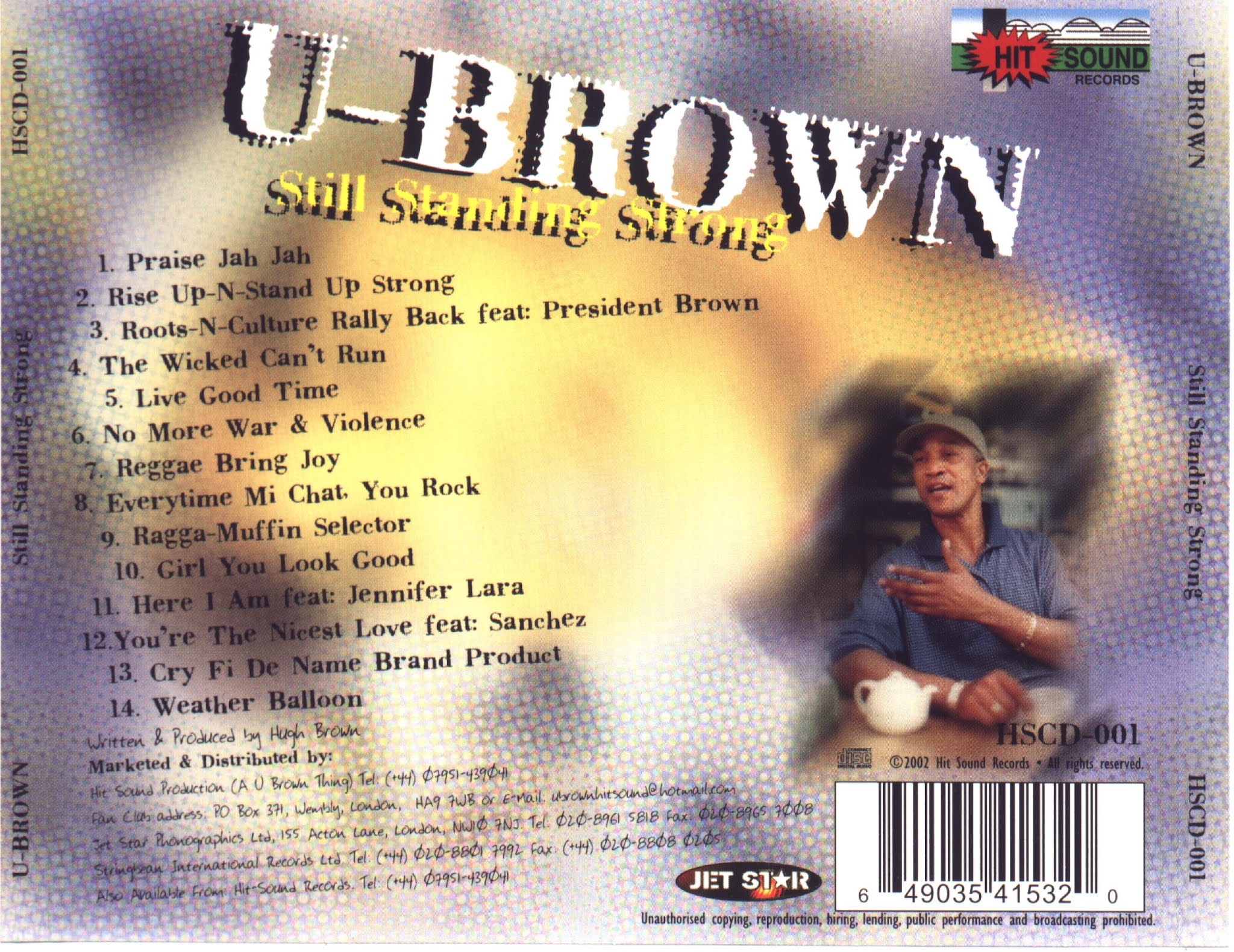 Compartilhando Reggae: U Brown - Still Standing Strong 2002