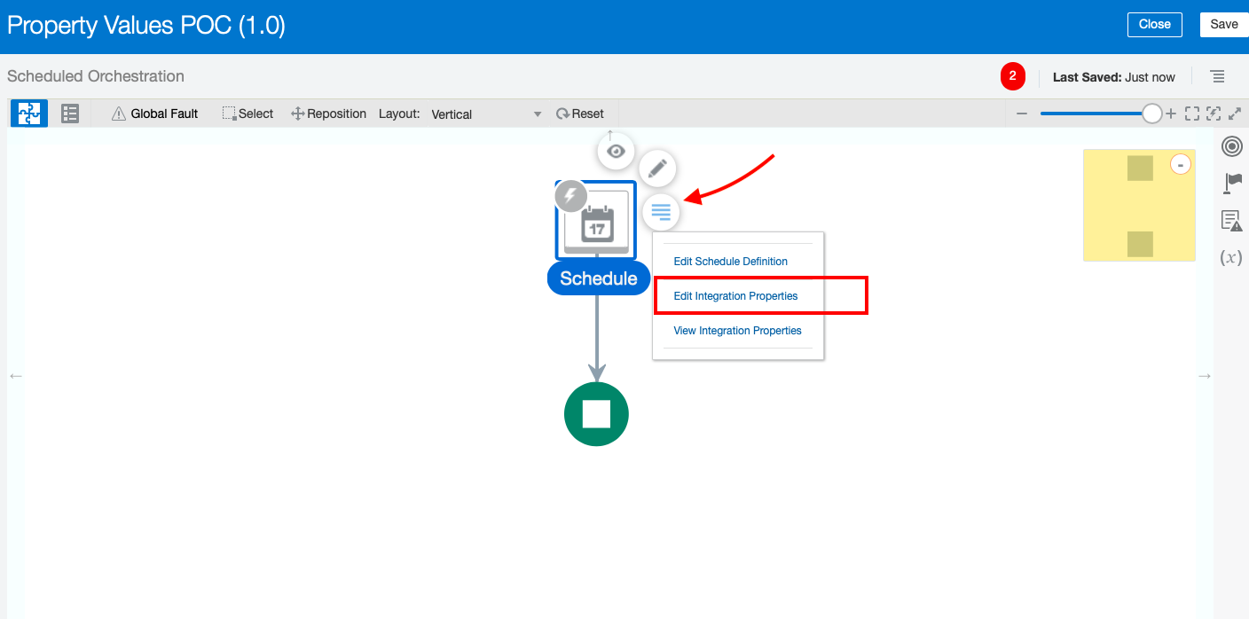 Note : A maximum of 10 integration properties can be added.
