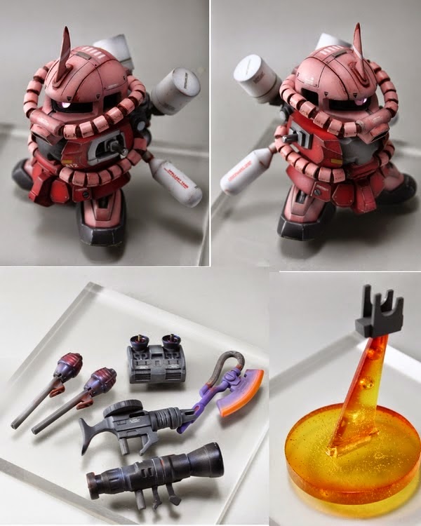 Gundam Family: SD Zaku II Super Back Pack Custom Build