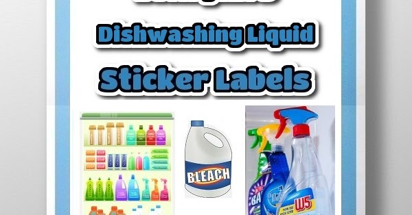 Detergent & Dishwashing Liquid Sticker Labels - StickersPH.com Philippines