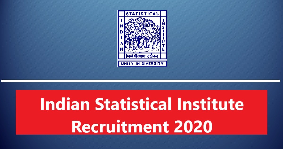 Indian Statistical Institute Recruitment 2020: Apply Online for 36 ...