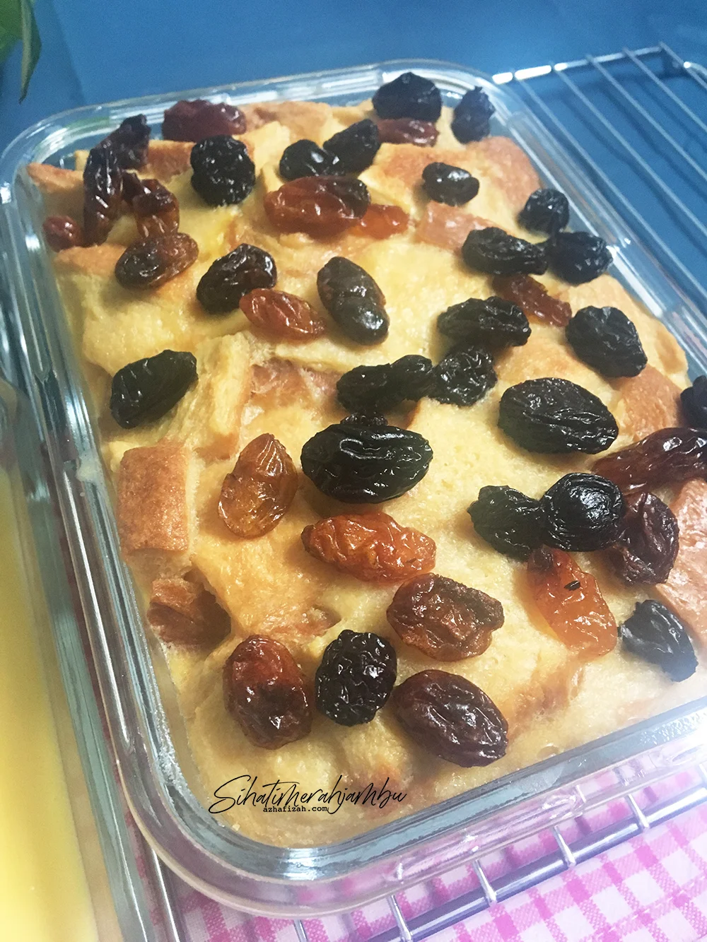 Resepi | Puding Roti Dengan Sos Kastard | Blog Sihatimerahjambu