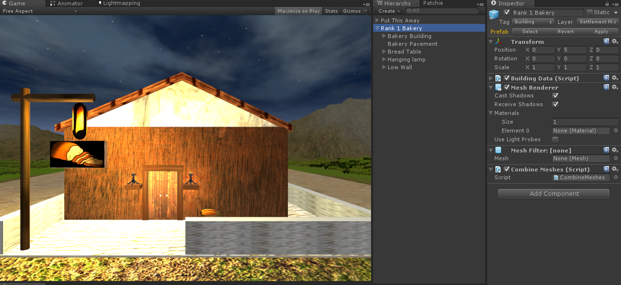 Unity Girl Developer: Unity Tutorial: Easy Mesh Combining For Highlights