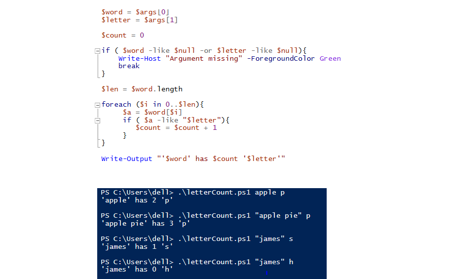 The Scripting Bird: PowerShell Script to calculate letter count in a string The Scripting Bird: PowerShell Script to calculate letter count in a string