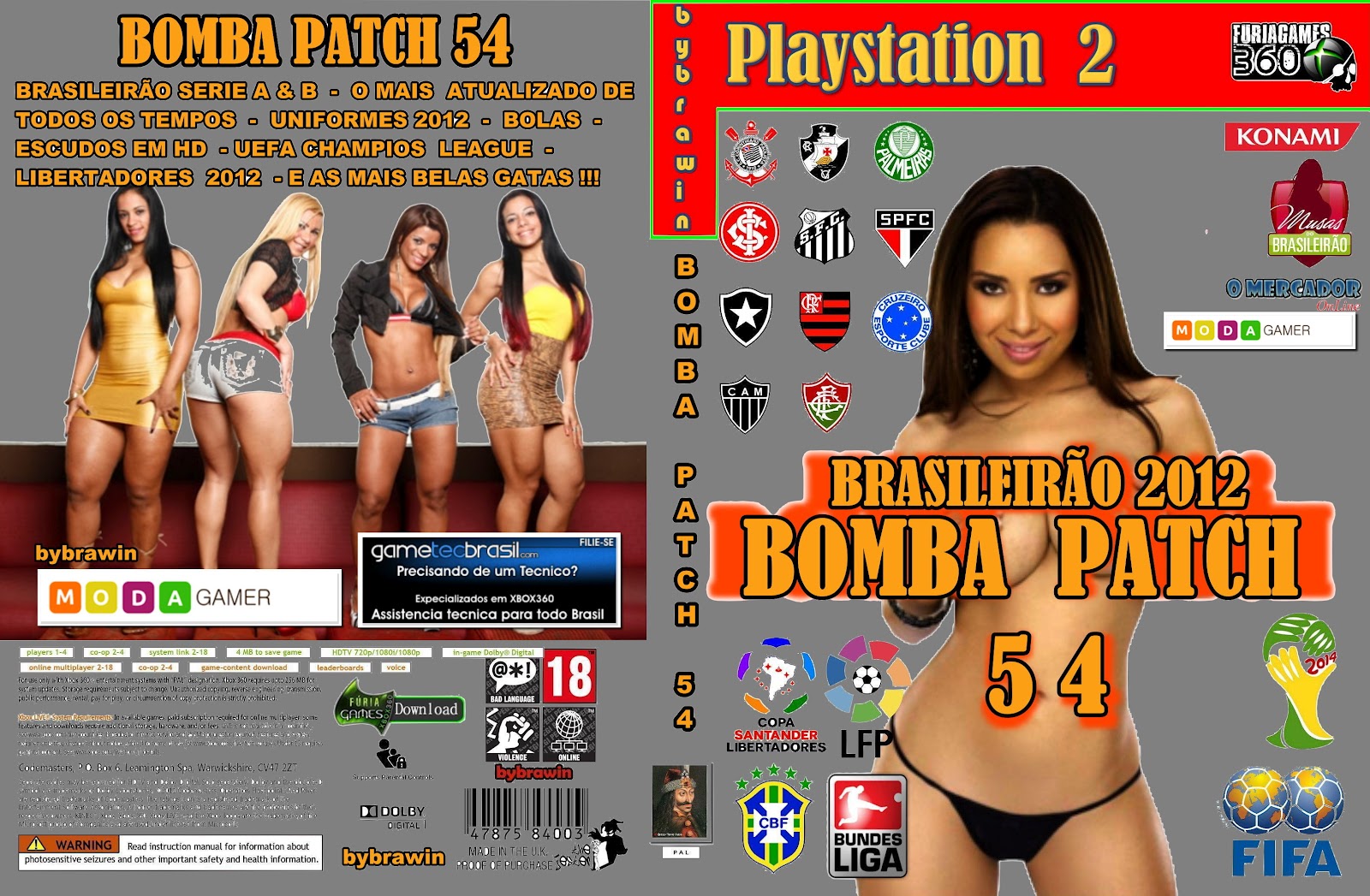 Só CAPAS: BOMBA PATCH 2012 e 2013 ps2