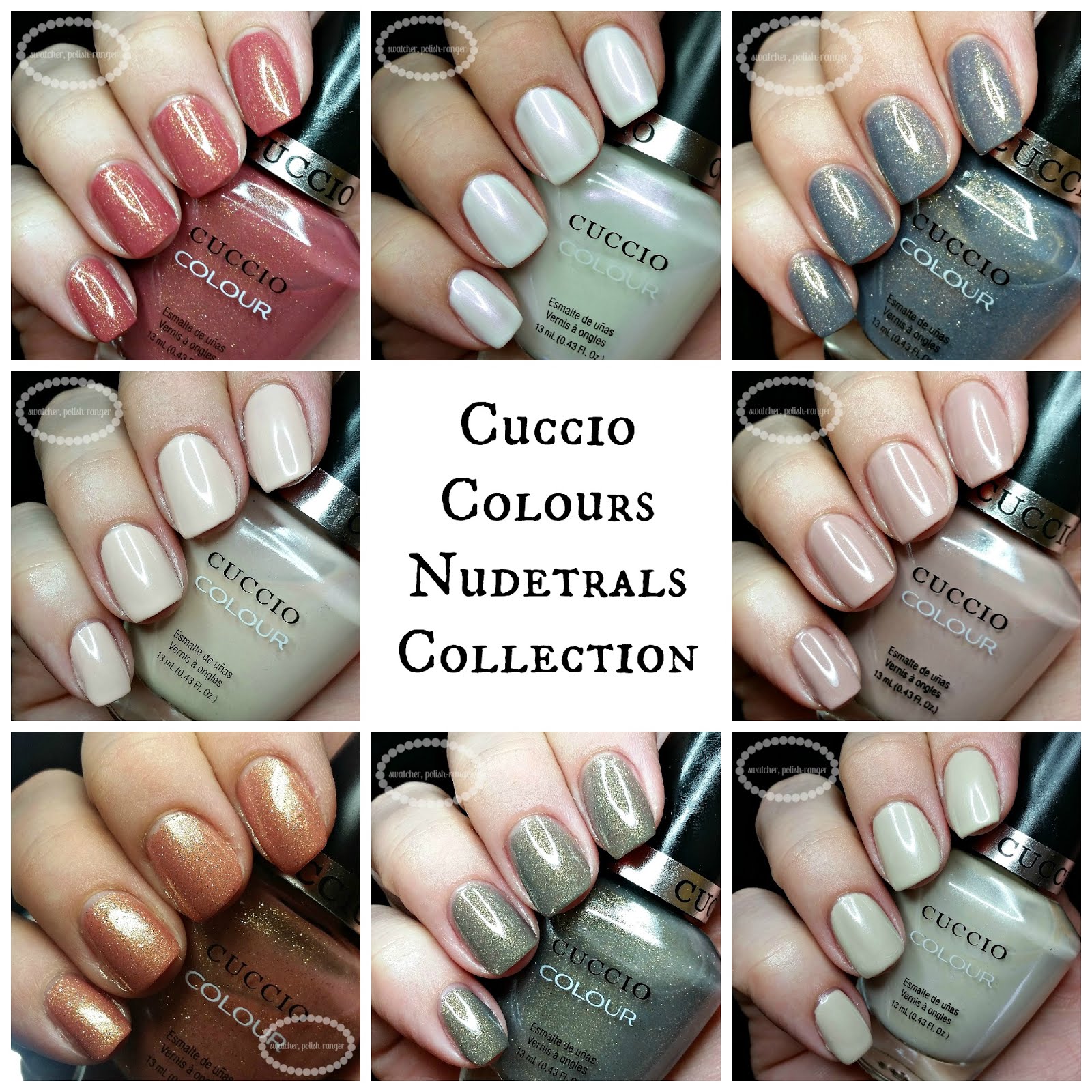 swatcher, polish-ranger: Cuccio Colour Nudetrals Collection *Picture Heavy*