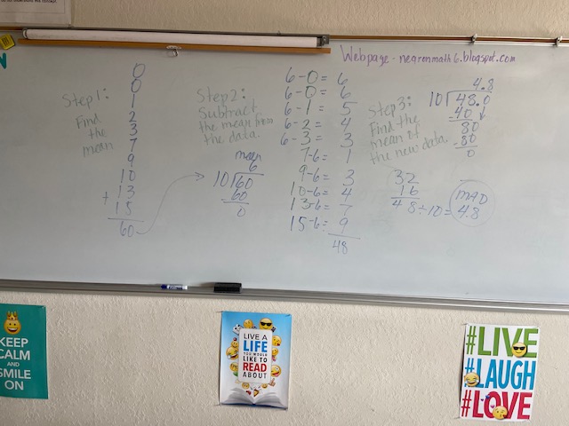 Mrs. Negron 6th Grade Math Class: Lesson 16.2 Mean Absolute Deviation (MAD)