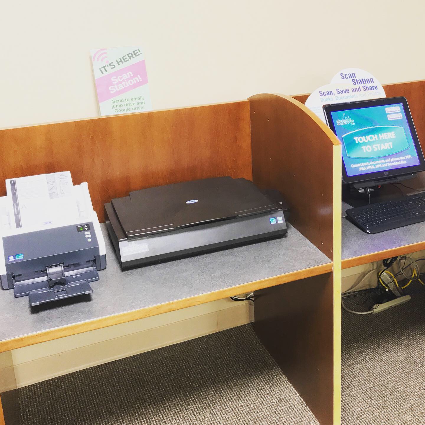 Hewes Library: 2nd Scan Station Is Here!