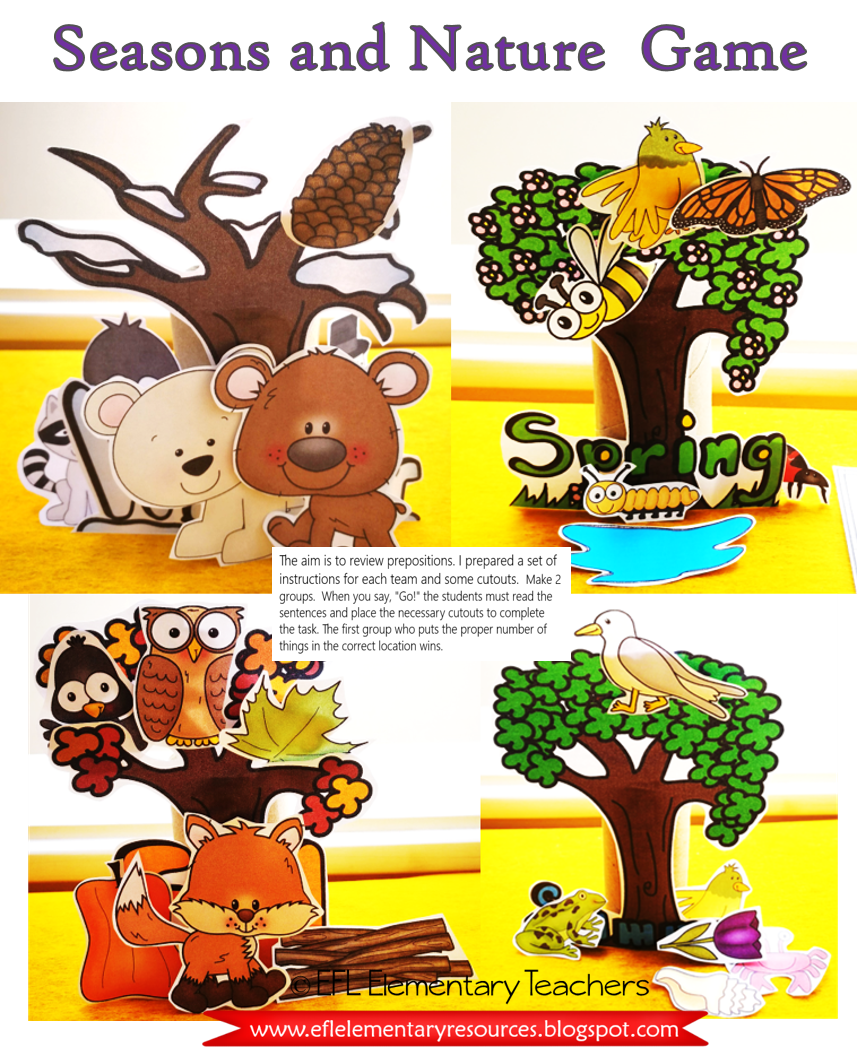 EFL Elementary Teachers: Seasons and Nature