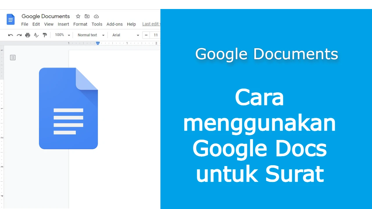 Cara menggunakan Google Docs untuk surat