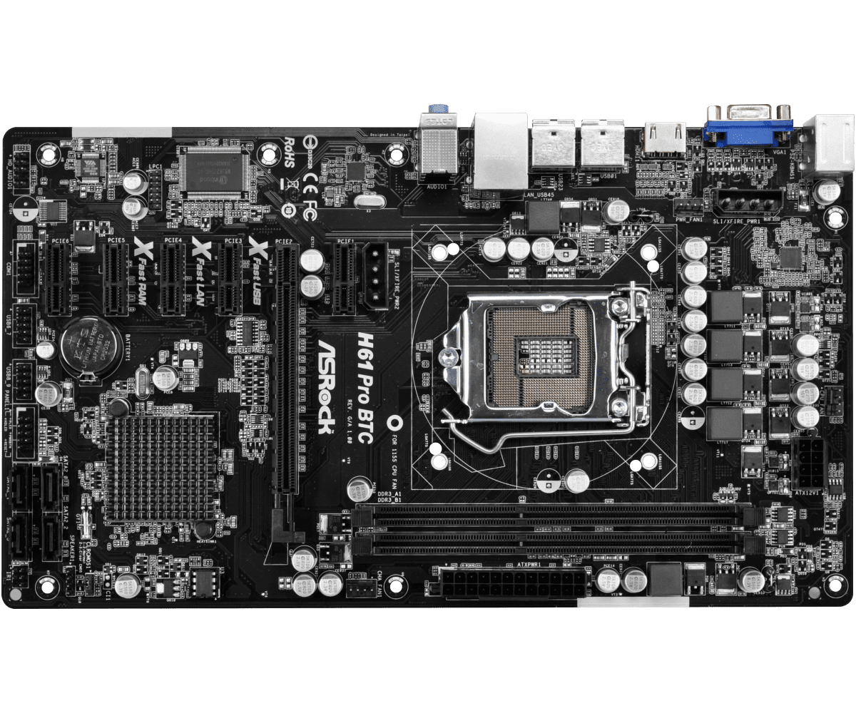 Asrock H61 Pro BTC Driver XP Vista Win7 Win8 Win8.1 Win10 32Bit/64Bit ...