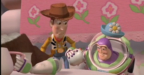 StefanieJ Story Telling: Tea with Buzz Lightyear.