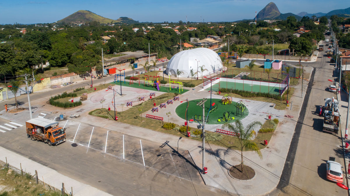 OBARÃO: Inoã ganha lona cultural e quadra de esportes