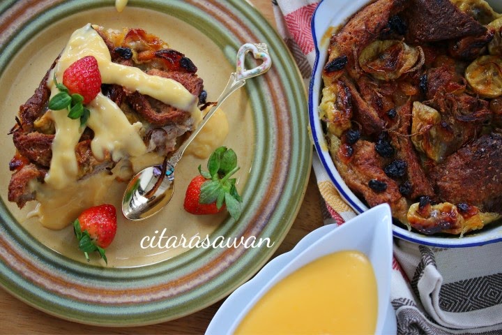 Puding Roti Pisang / Banana Bread Pudding ~ Resepi Terbaik