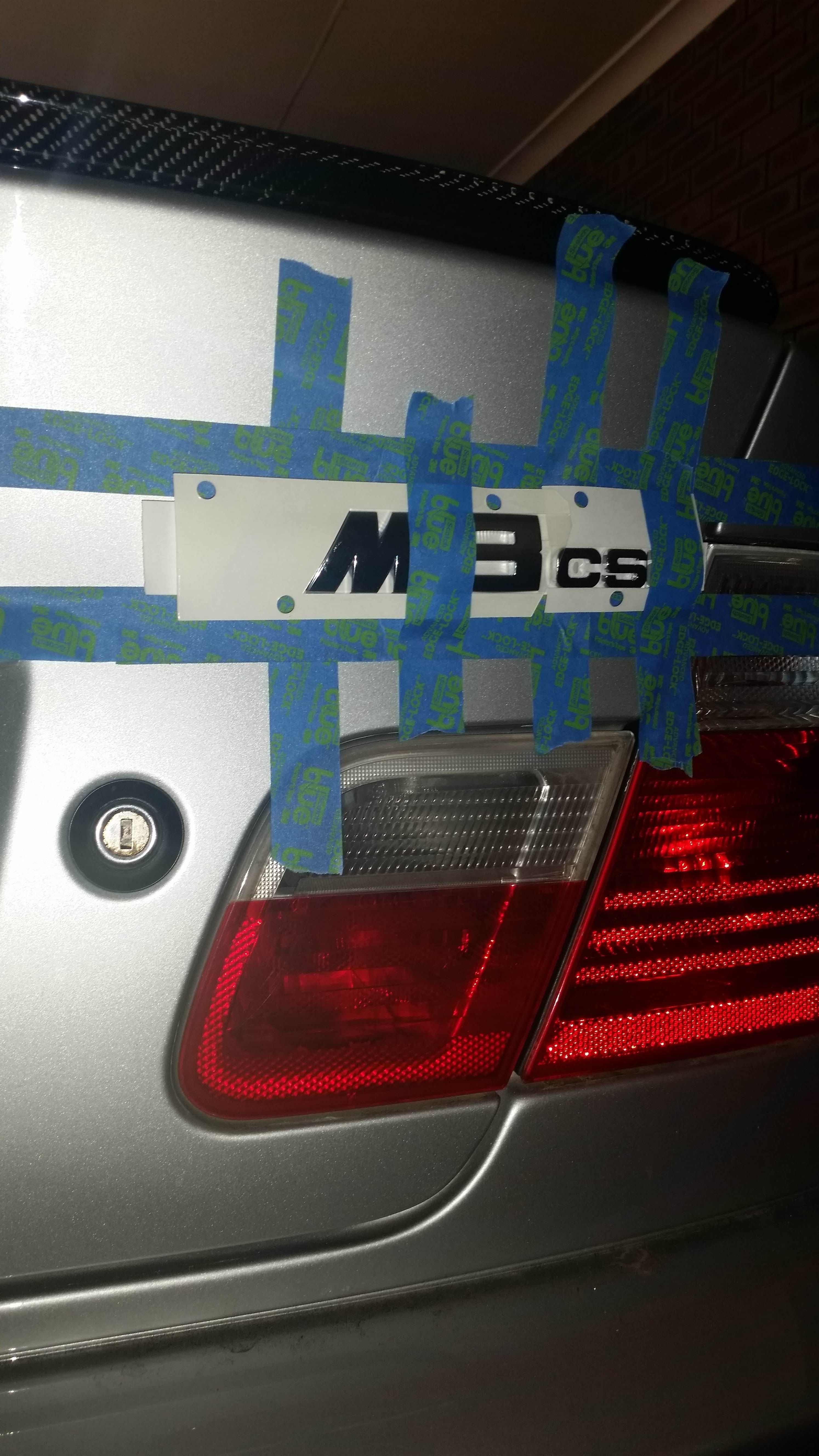 ///M3 CS (ClubSport) Badging