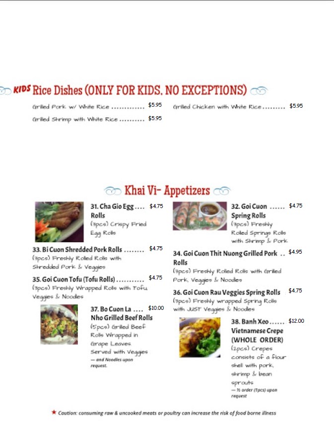 Pho 43 Express: Pho 43 Express Menu
