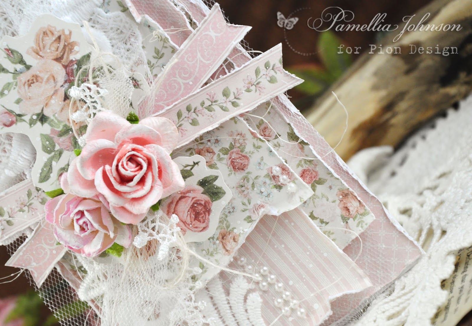 My Little Craft Things: Pion Design - Peach and Pink Roses