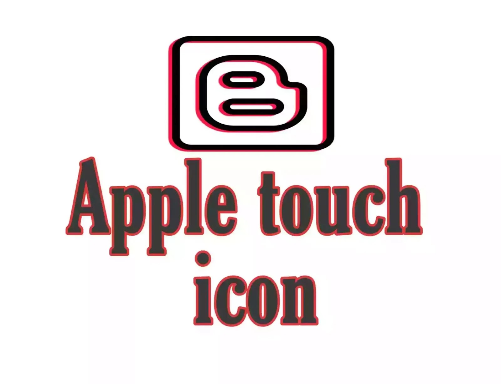 how to add apple touch icon in blogger