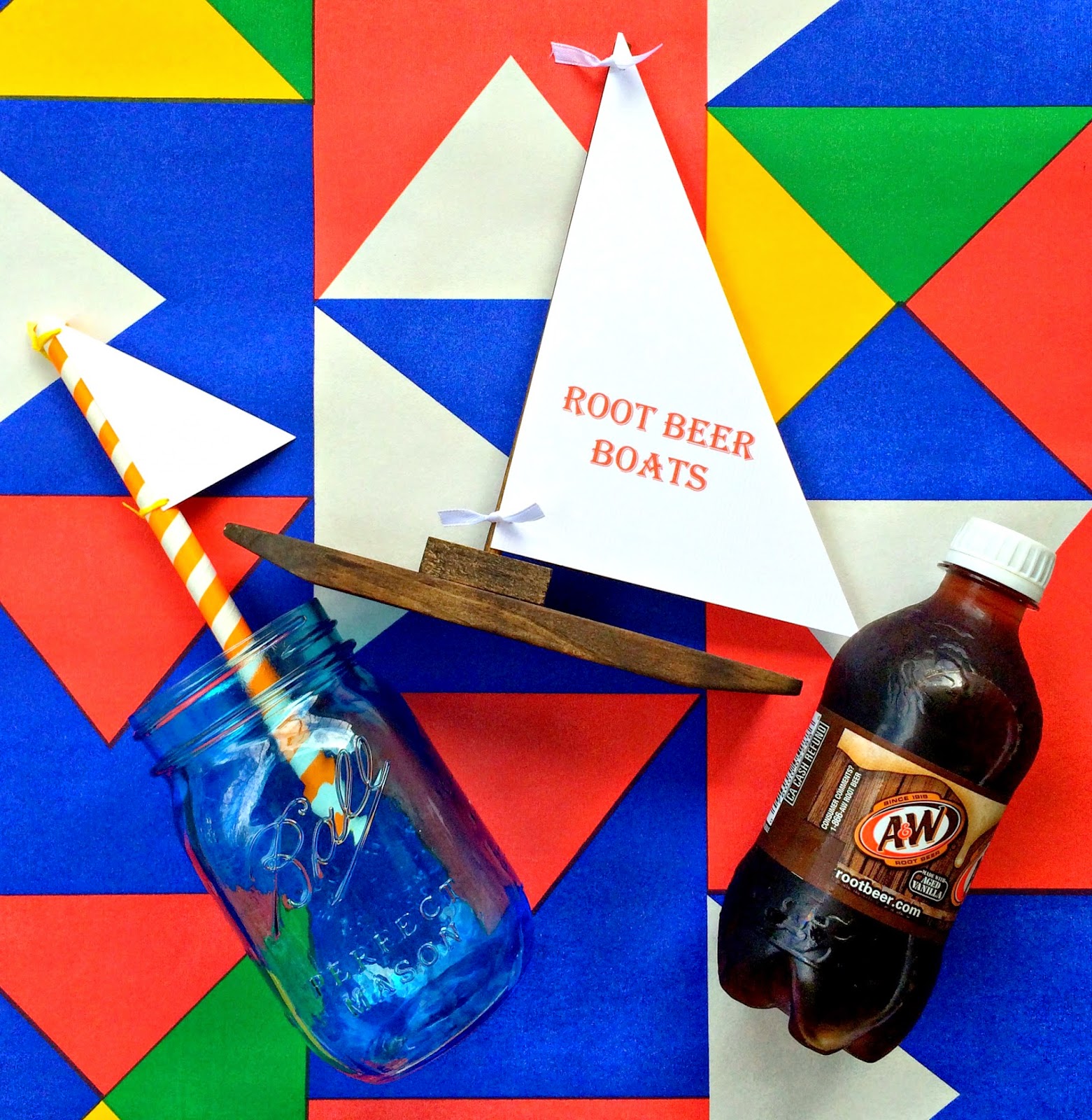 Jac o' lyn Murphy: Root Beer Boats - Nautical Ice Cream Fun