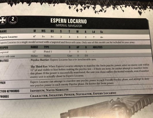 40k Datasheets Revealed for the Blackstone Fortress - Faeit 212