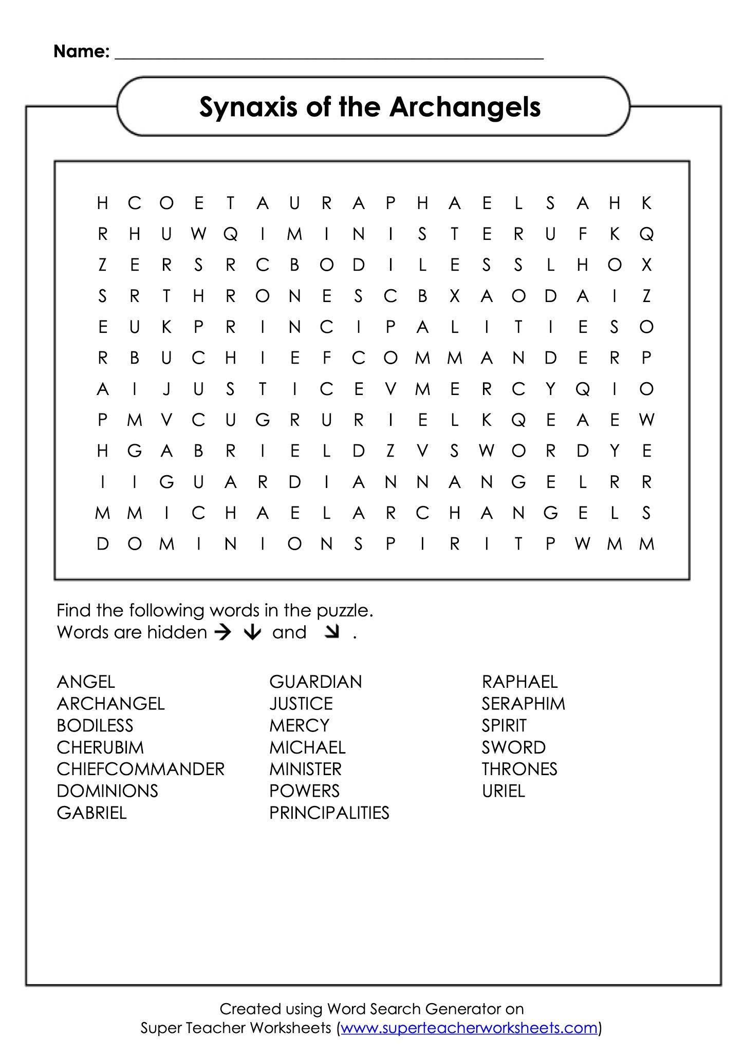 "Holy Holy Holy" for the Synaxis of the Holy Archangels