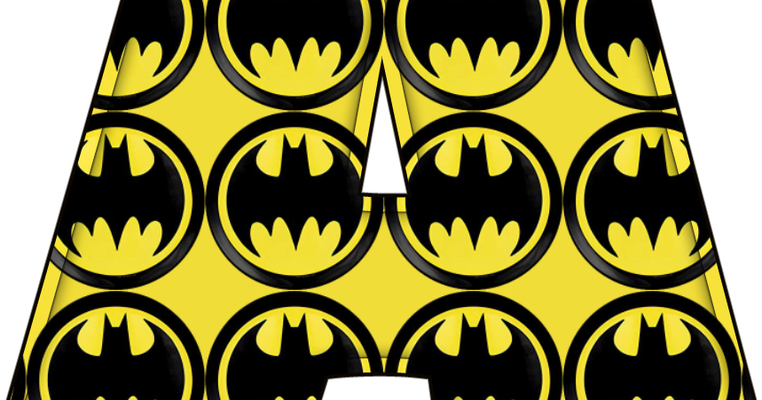 Alfabeto Decorativo: Alfabeto - Batman 2 - PNG - Letras - Maiúsculas ...